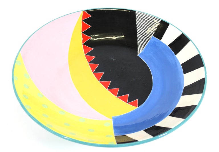 Susan Eslick Postmodern Art Pottery Charger Plate at 1stDibs | susan ...