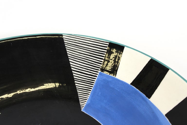 Susan Eslick Postmodern Art Pottery Charger Plate at 1stDibs | susan ...