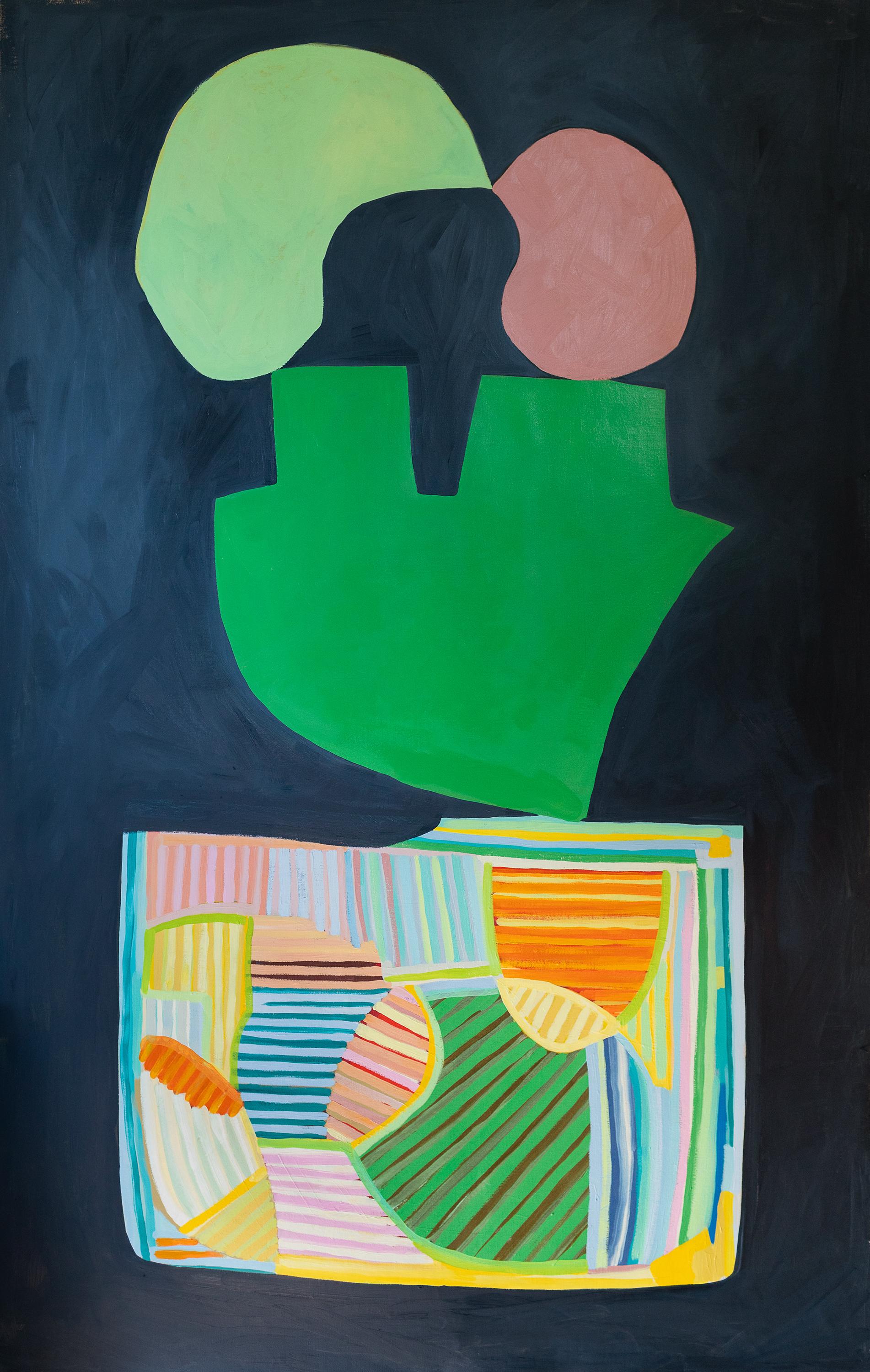 Susan Hable - "Wildfire" - color block painting - patterns - Alex Katz ...