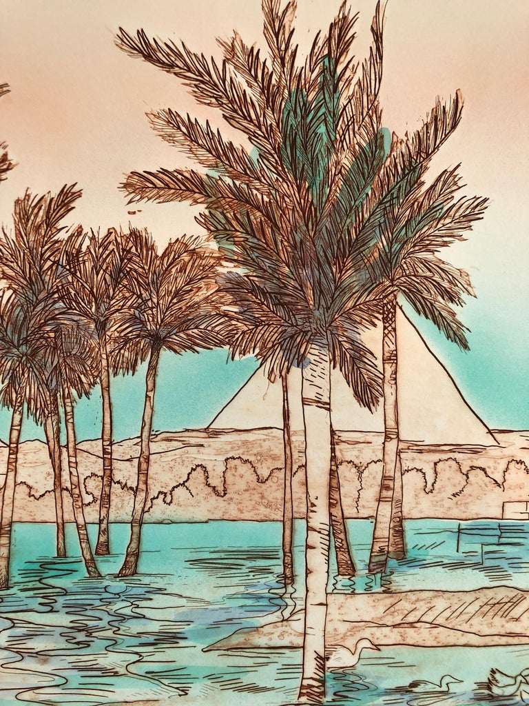 Susan Hall - Mystic Cafe, Signed Aquatint Etching California Woman ...