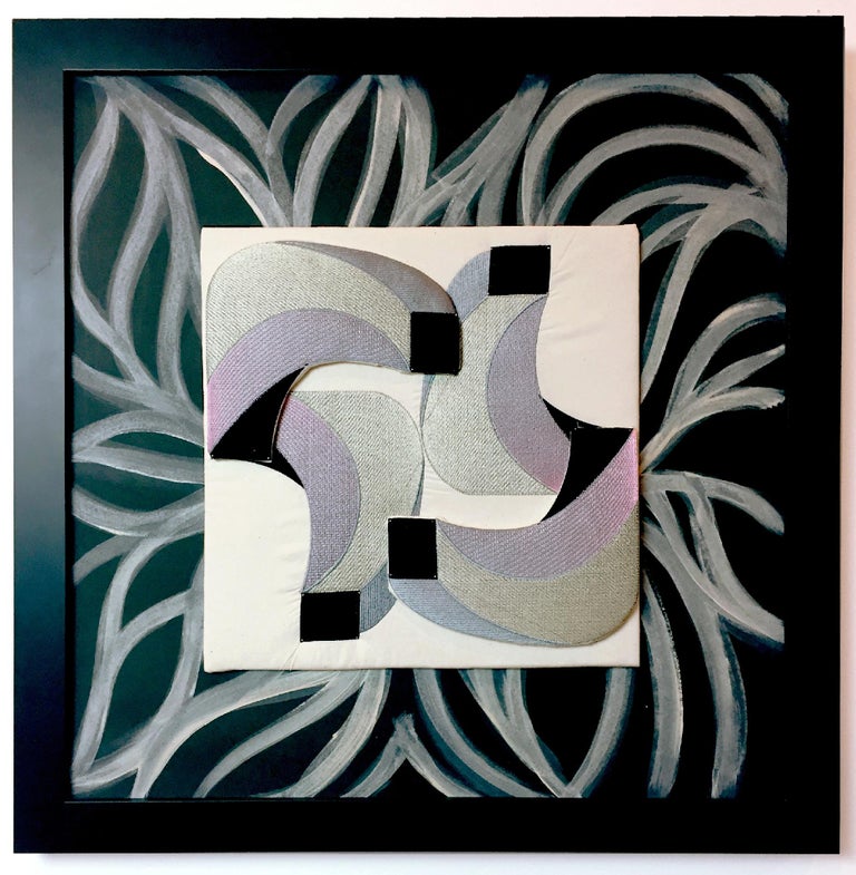Susan Hensel - Susan Hensel_Hard Geometry 2_embroidery on fabric ...