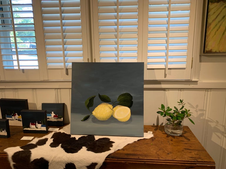 Susan Kinsella - Citron by Susan Kinsella, Contemporary Acrylic Square ...