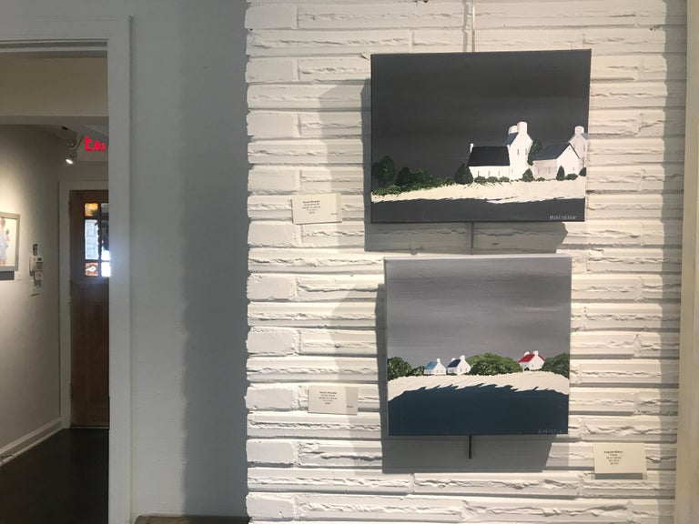 Susan Kinsella - Small Work #8, Small Square Contemporary Landscape on ...