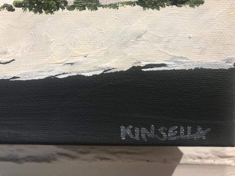 Susan Kinsella - Small Work #8, Small Square Contemporary Landscape on ...