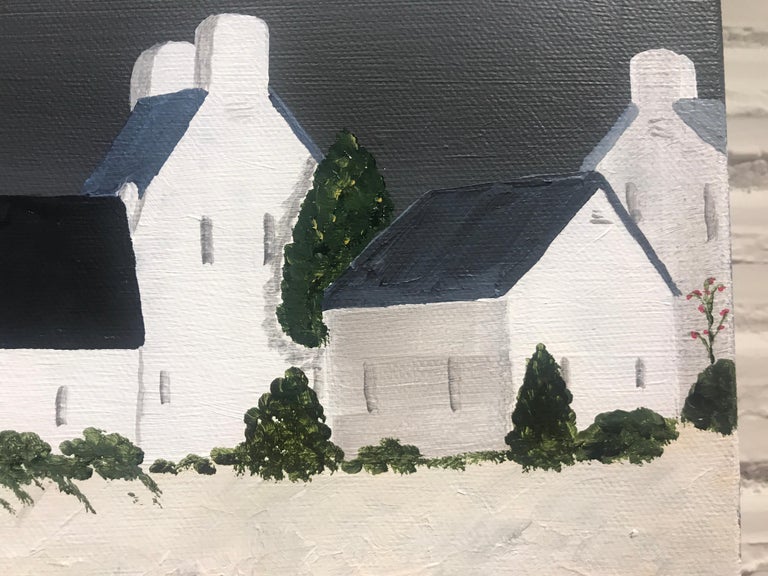 Susan Kinsella - Small Work #8, Small Square Contemporary Landscape on ...