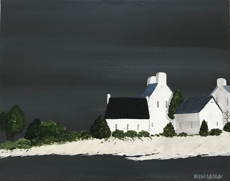 Susan Kinsella - Small Work #8, Small Square Contemporary Landscape on ...