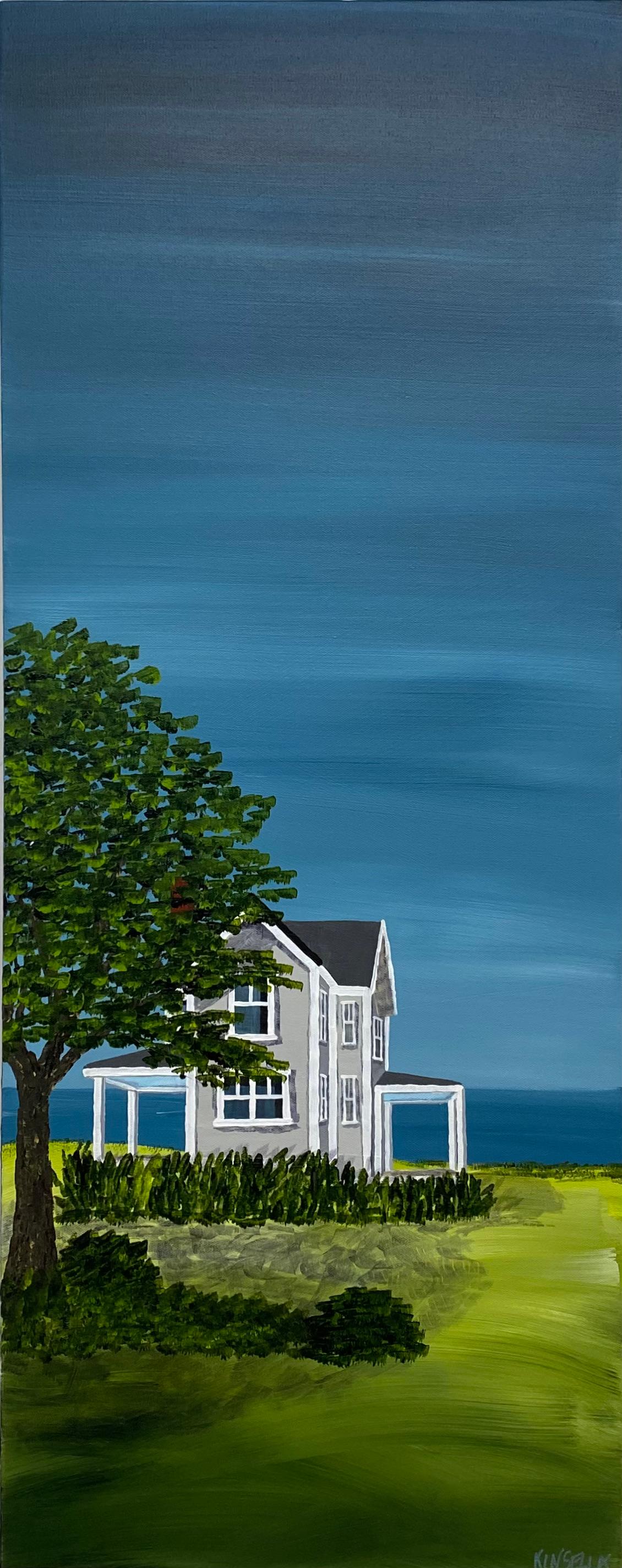 Jim Seitz - New Dawn by Jim Seitz, Large Vertical Minimalist Landscape ...