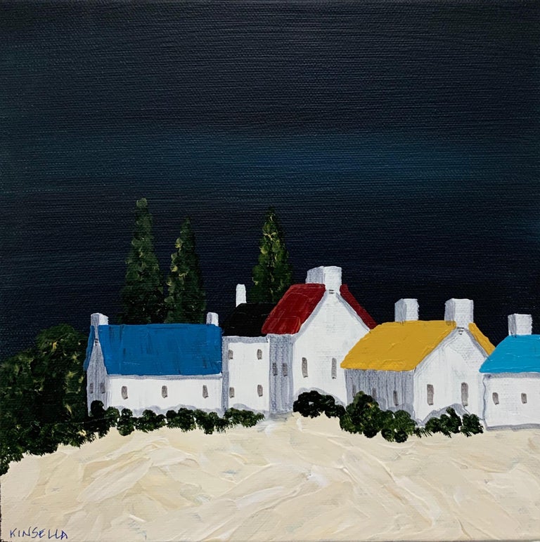 Susan Kinsella - Village VIII by Susan Kinsella, Small Acrylic ...