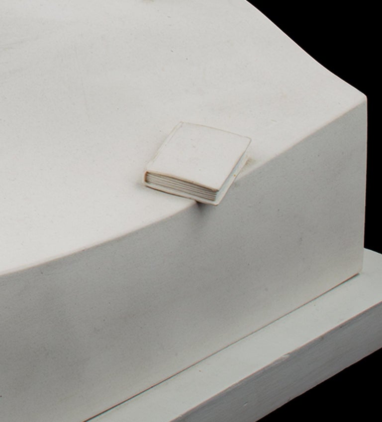 Susan Potts - "Off Center," Porcelain Sculpture with Bench and Horse by ...