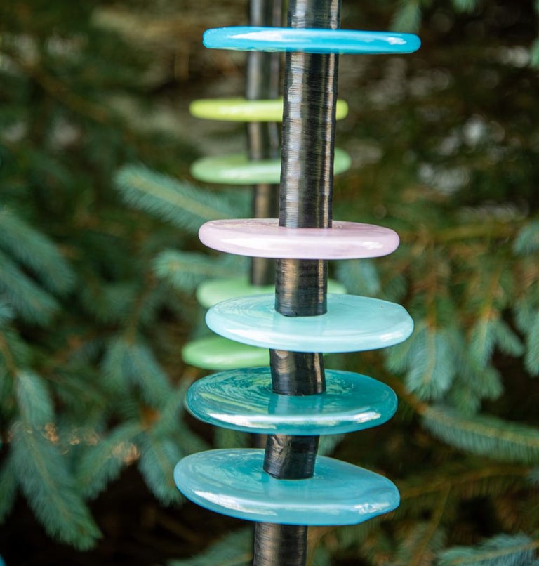 Susan Rankin - Grove of 5 in Blue, Purple, Green, Pink - glass and ...