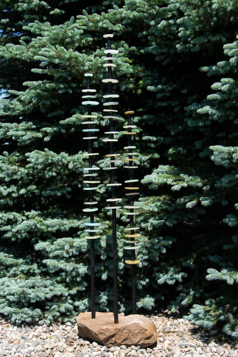 Susan Rankin - Quiet Neutral - tall, soft pastel colours, hand-blown ...