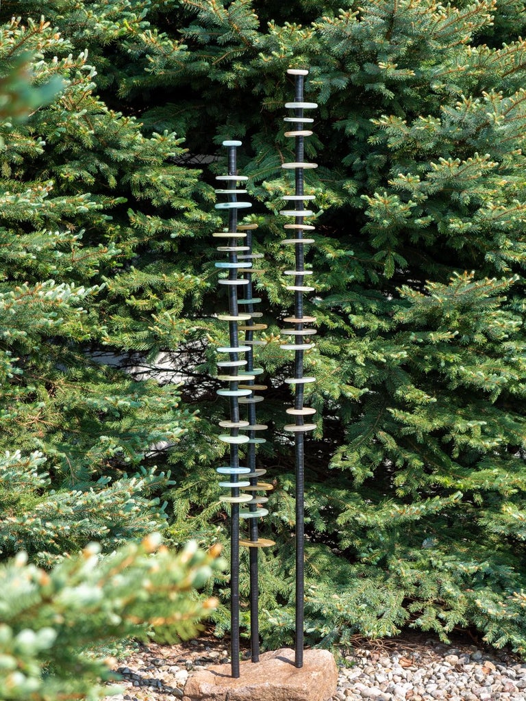 Susan Rankin - Quiet Neutral - tall, soft pastel colours, hand-blown ...