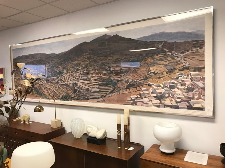 Susan Shutter, Large-Scale Watercolor of the Greek Island of Ios, 1975 ...