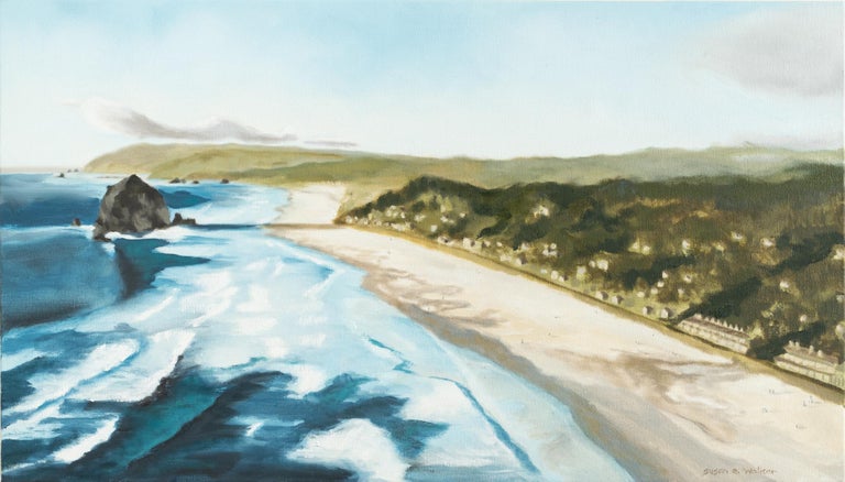 Susan Walker - Blue Shapes of the Ocean, Oil Painting For Sale at 1stDibs