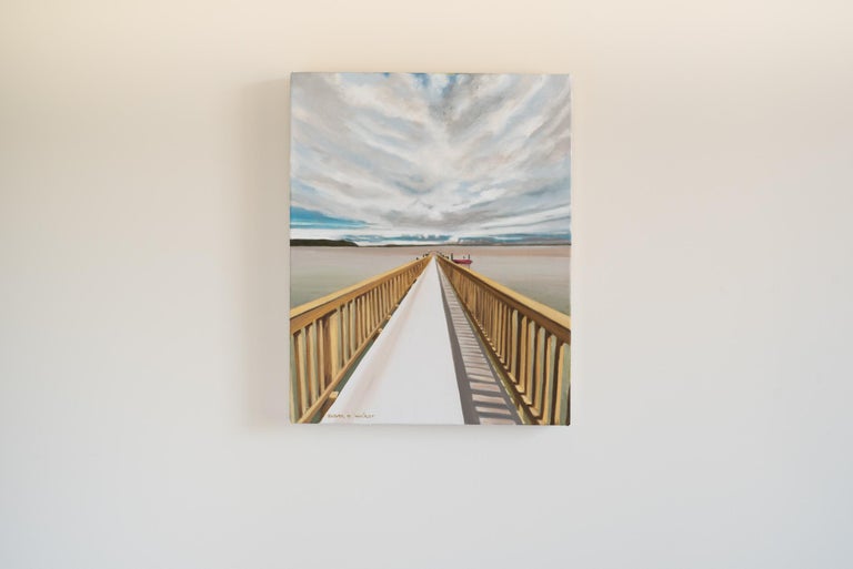 Susan Walker - The Red Boat, Oil Painting For Sale at 1stDibs