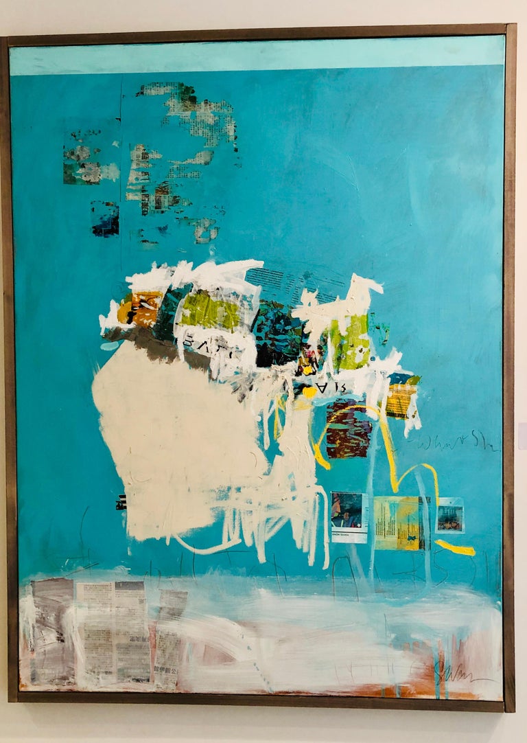 Susan Washington - Untitled 005 - Handmade light grey wooden frame For ...