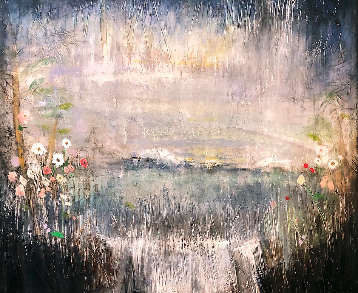 Bettina Bohn - White Waves by Bettina Bohn - Blue contemporary seascape ...