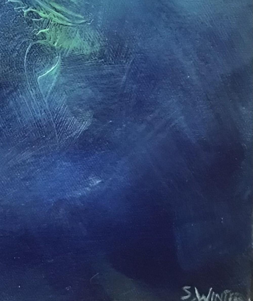 Susanne Winter - Swirling Turquoise, Abstract seascape painting ...