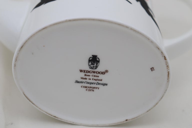Susie Cooper Coffee Set Cornpoppy Pattern For Sale at 1stDibs