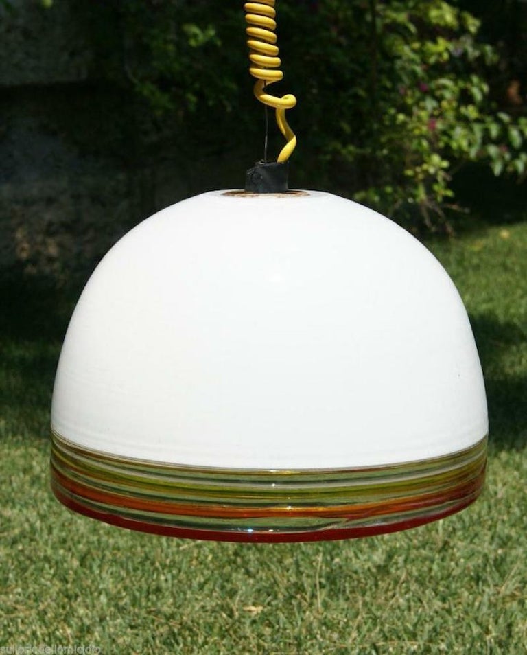 Suspension Lamp "Febo" Design Roberto Pamio for Leucos, 1970s For Sale at 1stDibs