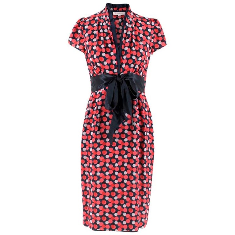 Suzannah Pink Spotted Silk Dress - Size US 4 at 1stDibs | suzannah ...