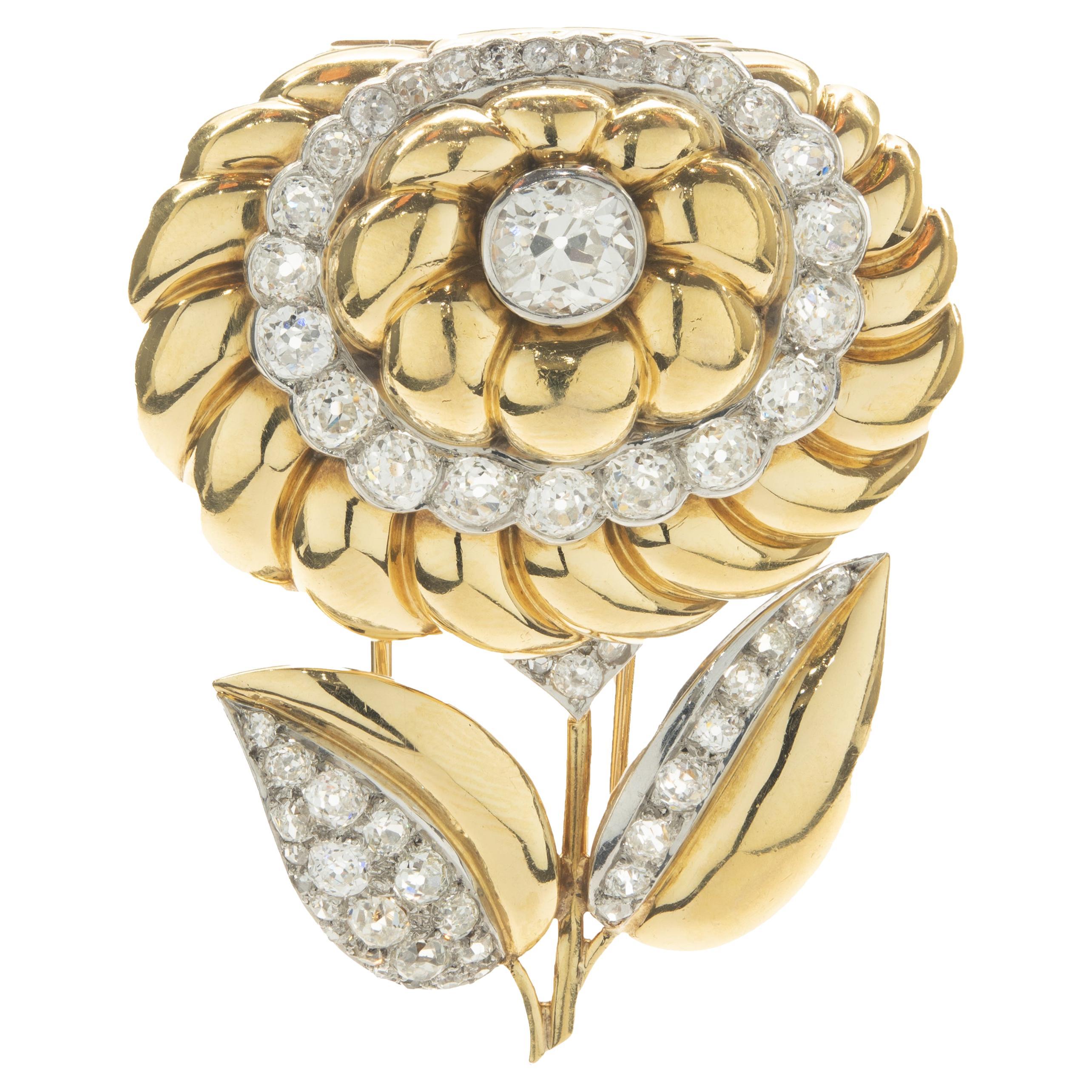Suzanne Belperron A Diamond Platinum Bombe Ring For Sale at 1stDibs