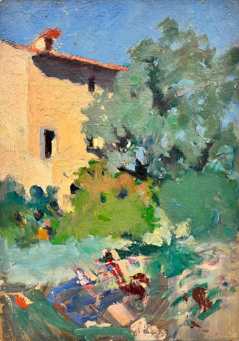 Suzanne Crochet - 1930's French Post Impressionist Oil Blue Coast ...