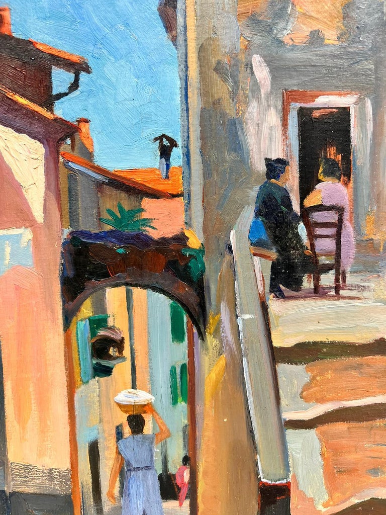 Suzanne Crochet - Provencal Sunny Old Town and Figures 1930's French ...