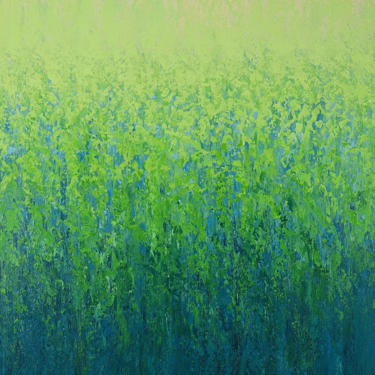 Suzanne Vaughan - Glistening Greens - Colorful Nature Abstract ...