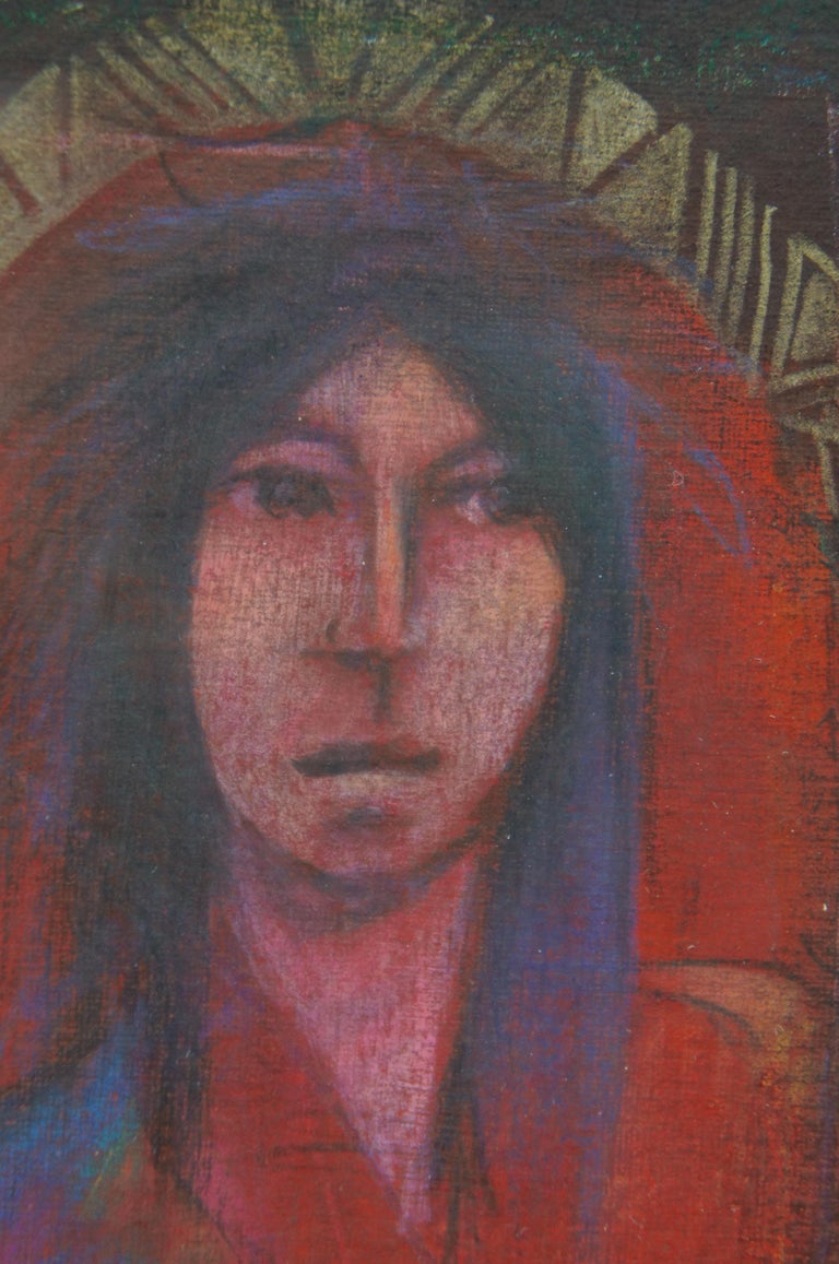 Suzi Druley Our Vision Is Clear Acrylic and Pencil Native American ...