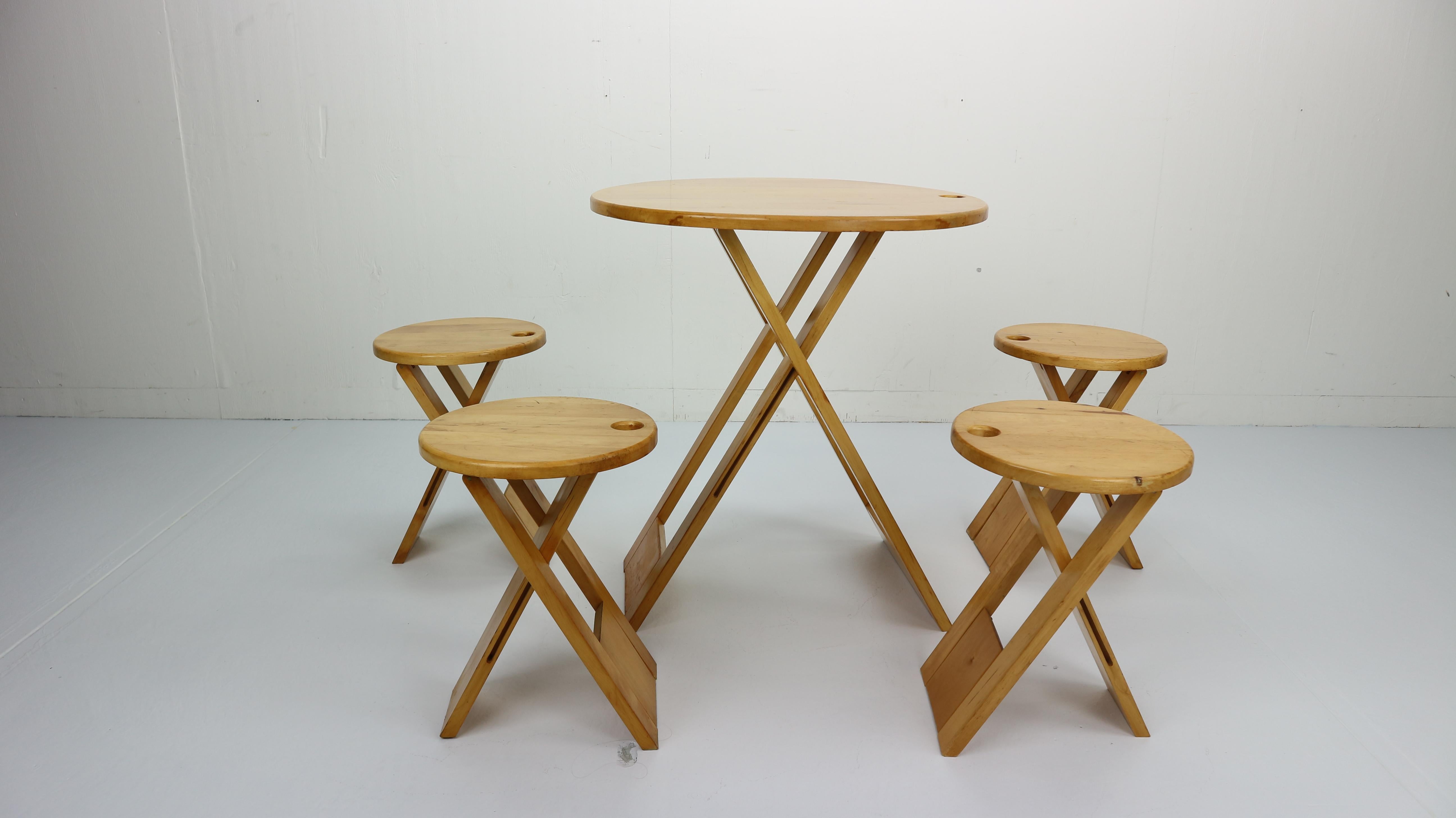 'Suzy' Stools and Table by Adrian Reed for Princes Design Works, 1980s ...