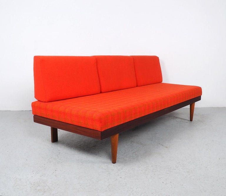 Svane Daybed in Orange Fabric by Ingmar Relling for Ekornes, 1960s at ...