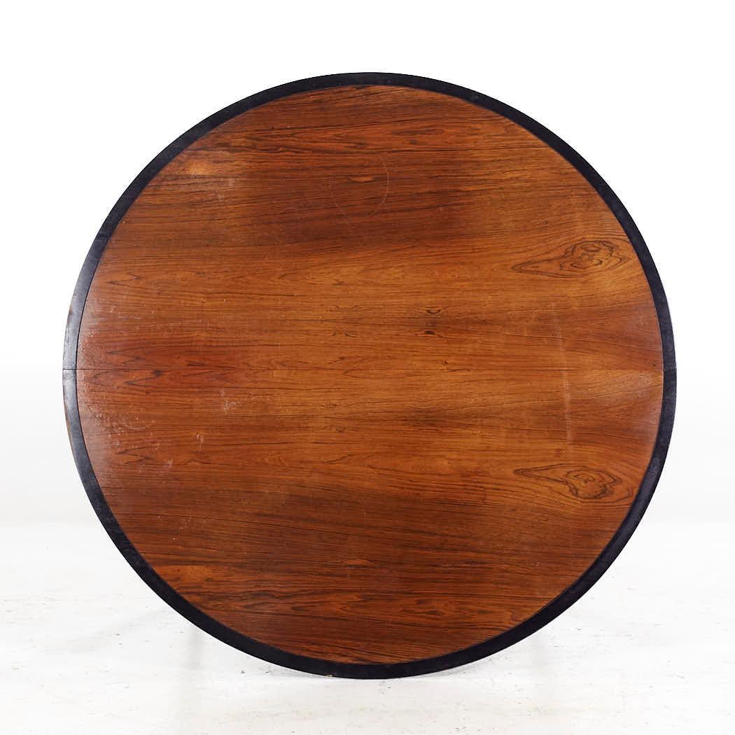 Svante Skogh for Seffle MCM Ebonized and Rosewood Expanding Dining ...