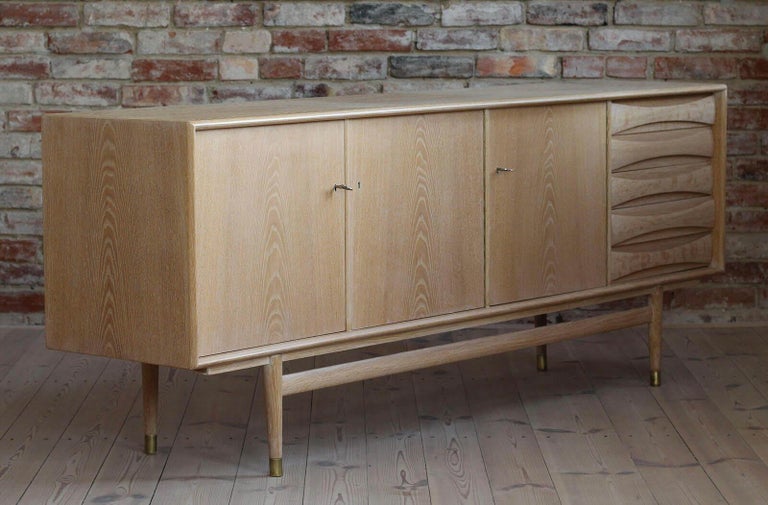 Sven Andersen Sideboard in Oak, Scandinavian Modern, 1950s at 1stDibs