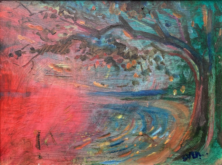 Sven Berlin - Sven Berlin, Pychedelic coastal landscape For Sale at 1stDibs