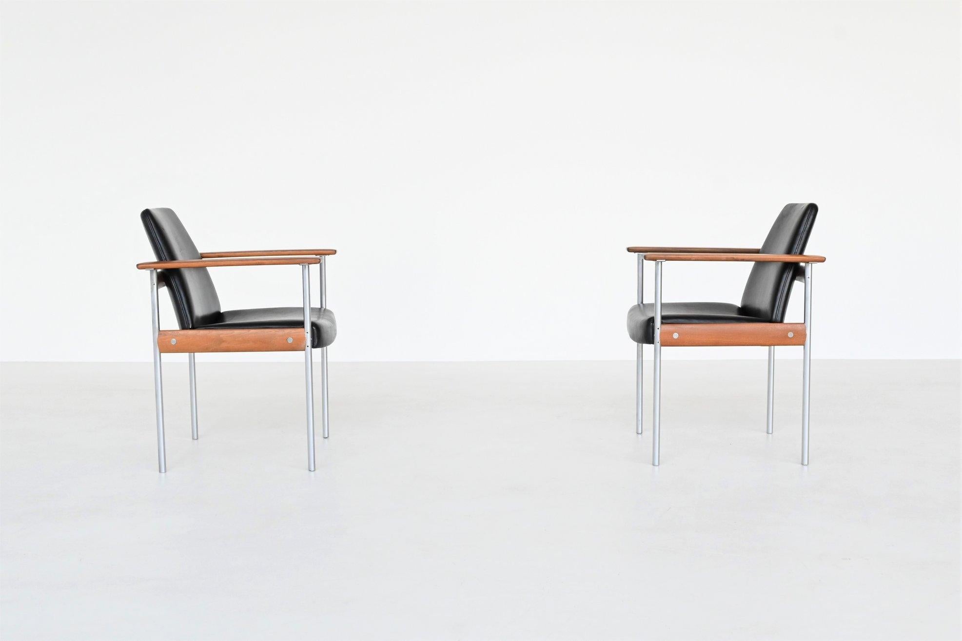 Sven Ivar Dysthe Large Set of Armchairs Dokka Mobler Norway 1960 at 1stDibs