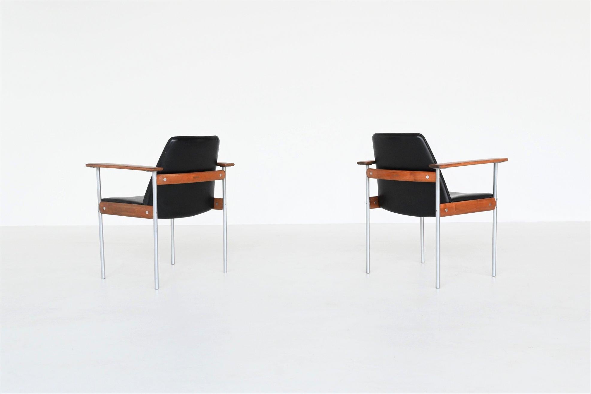 Sven Ivar Dysthe Large Set of Armchairs Dokka Mobler Norway 1960 at 1stDibs