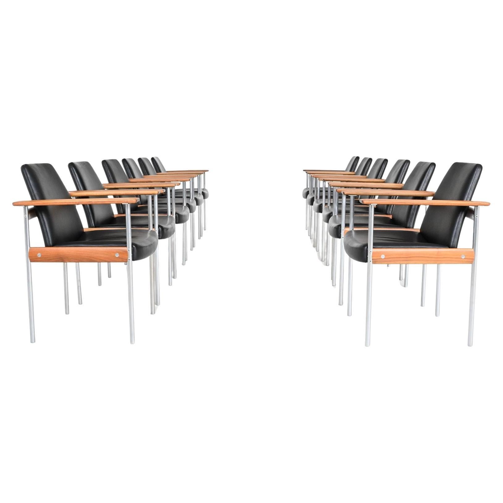 Sven Ivar Dysthe Large Set of Armchairs Dokka Mobler Norway 1960 at 1stDibs