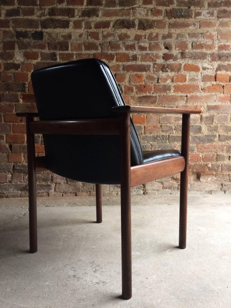 Sven Ivar Dysthe Rosewood Armchair for Dokka Mobler Danish, 1960 at 1stDibs