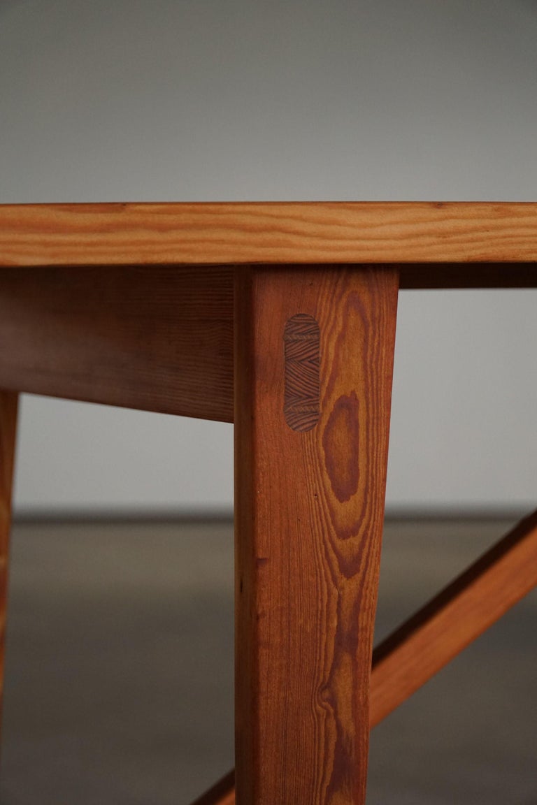 Sven Larsson, Rectangular Dining Table in Solid Pine, Swedish Modern ...