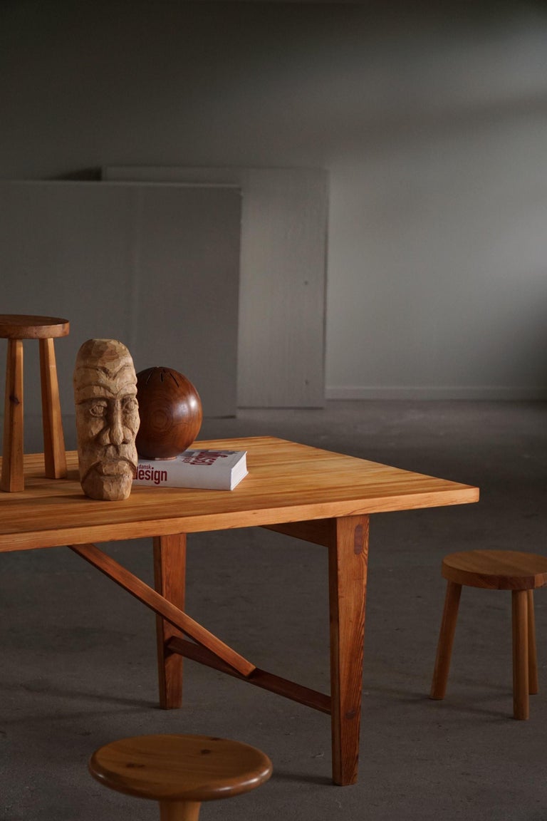 Sven Larsson, Rectangular Dining Table in Solid Pine, Swedish Modern ...