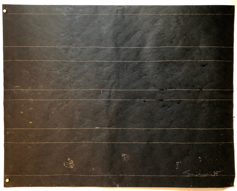 Sven Lukin - Large Mod Acrylic Painting on Tar Paper Tropical Abstract ...