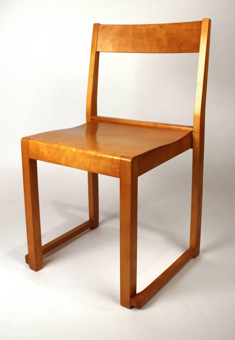 Sven Markelius Helsingborg Theater Birch Dining Chairs at 1stDibs