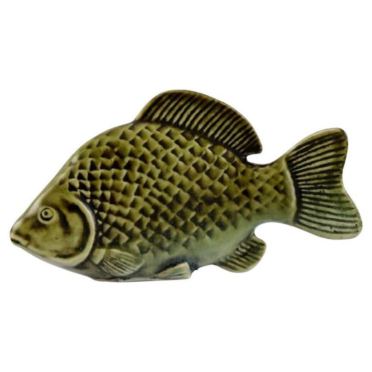 Sven Wejsfelt '1930-2009' for Gustavsberg, Unique Stim Fish in Glazed ...