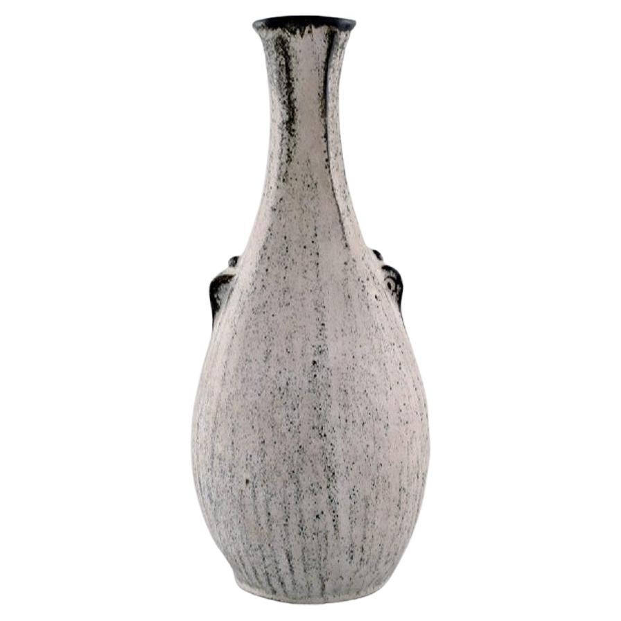 Svend Hammershoi for Kähler, Denmark, Glazed Stoneware Art Pottery Vase ...
