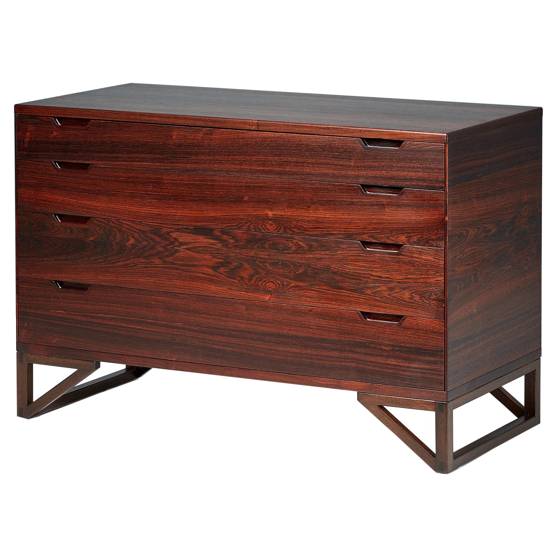 Svend Langkilde Rosewood and Brass Chest For Sale at 1stDibs