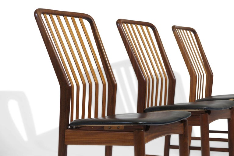 Svend Madsen for Moreddi High Back Danish Dining Chairs For Sale at 1stDibs