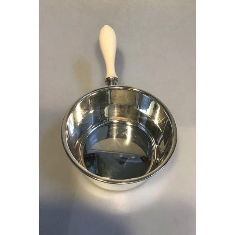Svend Toxværd Silver Saucepan with Bone Handle For Sale at 1stDibs