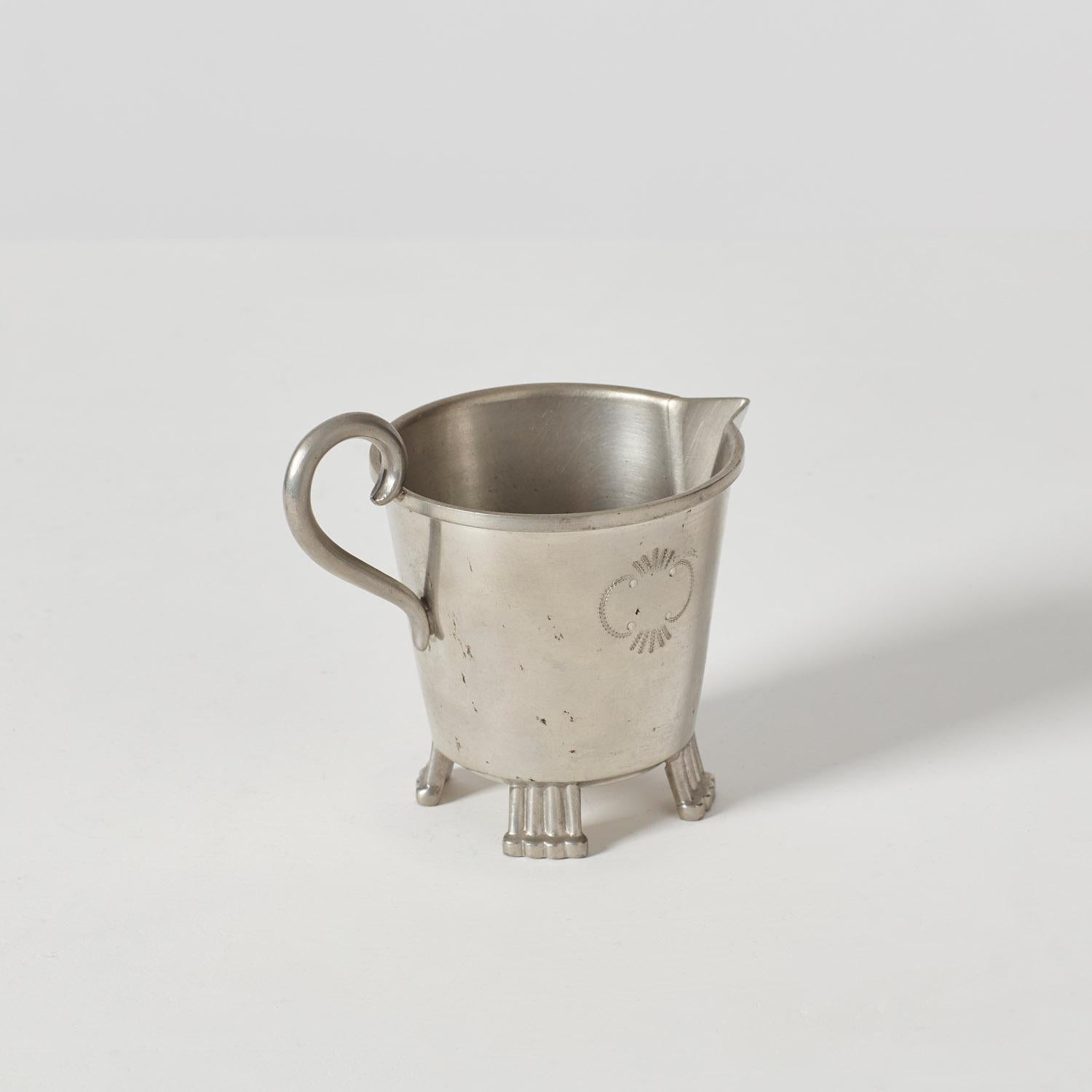 Svenskt Tenn Funkis tin coffee set for Nordiska Juvelaktiebolaget ...