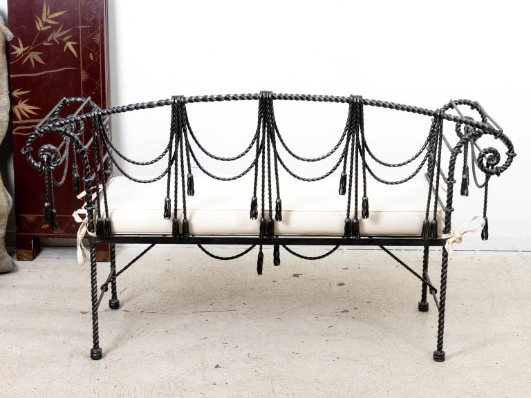 Swag and Tassel Bench For Sale at 1stDibs